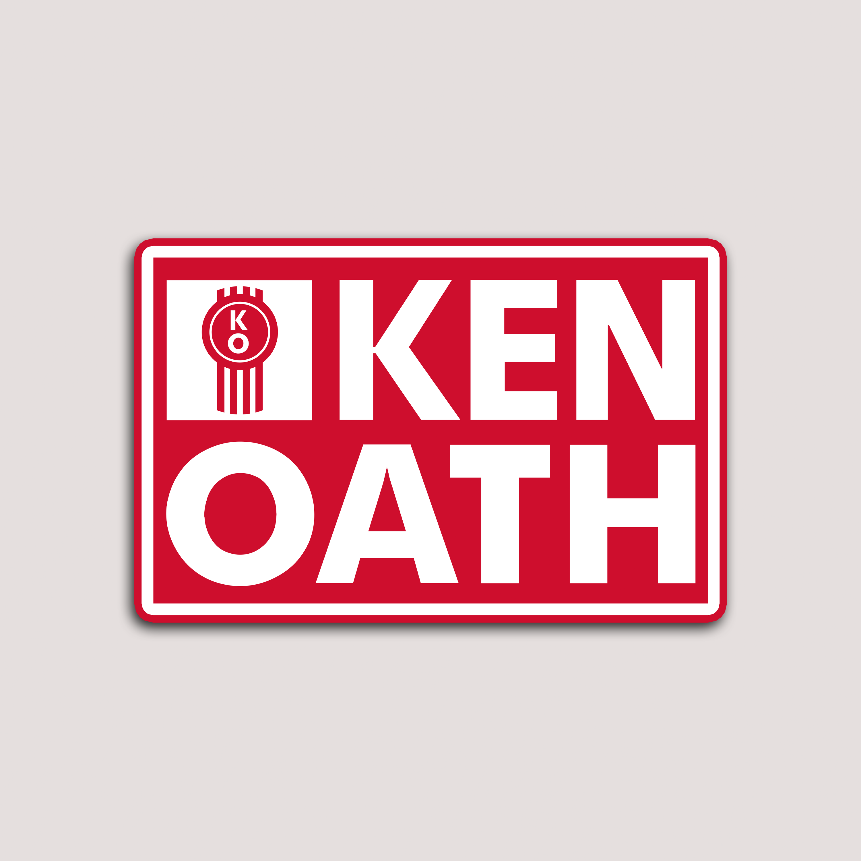 KEN OATH RECTANGLE STICKER – Stupid Stickers