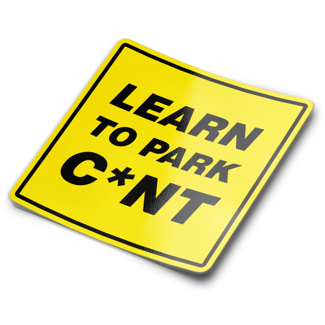 LEARN TO PARK STICKER – Stupid Stickers